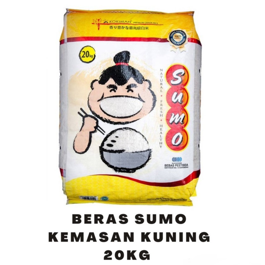 Jual BERAS SUMO KUNING SUPER PREMIUM 20 KG / BERAS SUMO KUNING 20 KG ...