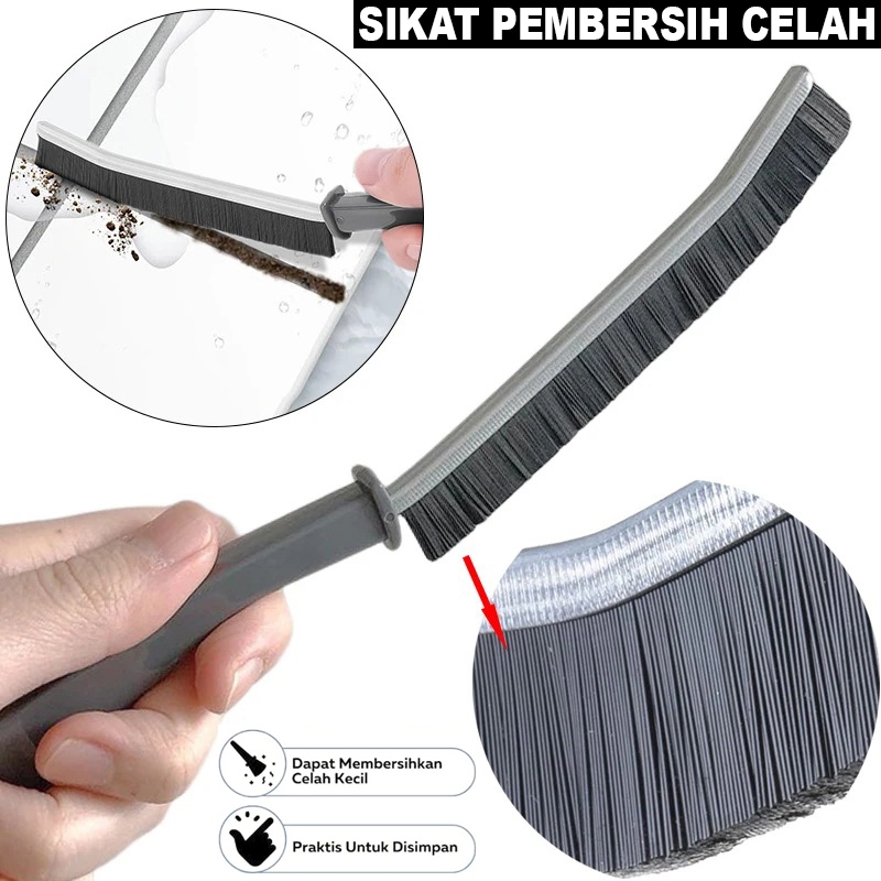 Jual Sikat Pembersih Celah (3PCS) Gagang Besi Panjang / Sikat Celah ...