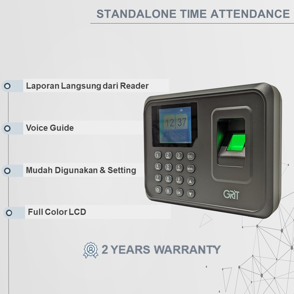 Jual Mesin Absensi Absen Sidik Jari Fingerint Standalone Finger Print ...
