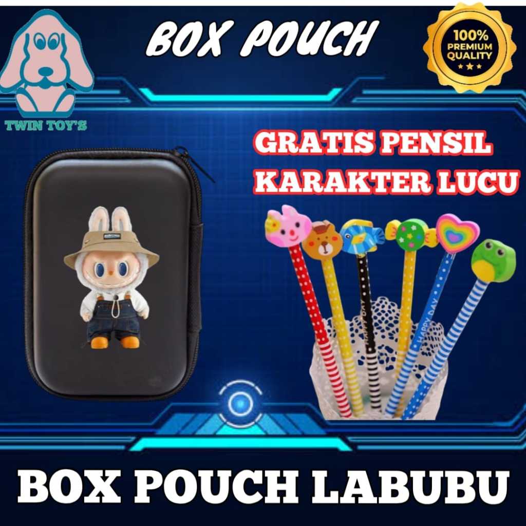 Jual LABUBU BOX PENYIMPANAN PENGHAPUS, CHARGER, HEADSET, ALAT SEKOLAH ...