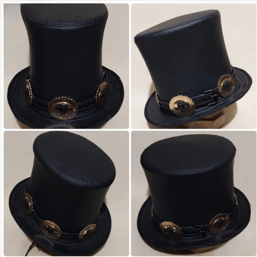 Jual Topi Slash Musisi Rocker Steampunk Sulap Magician Klasik Belt ...