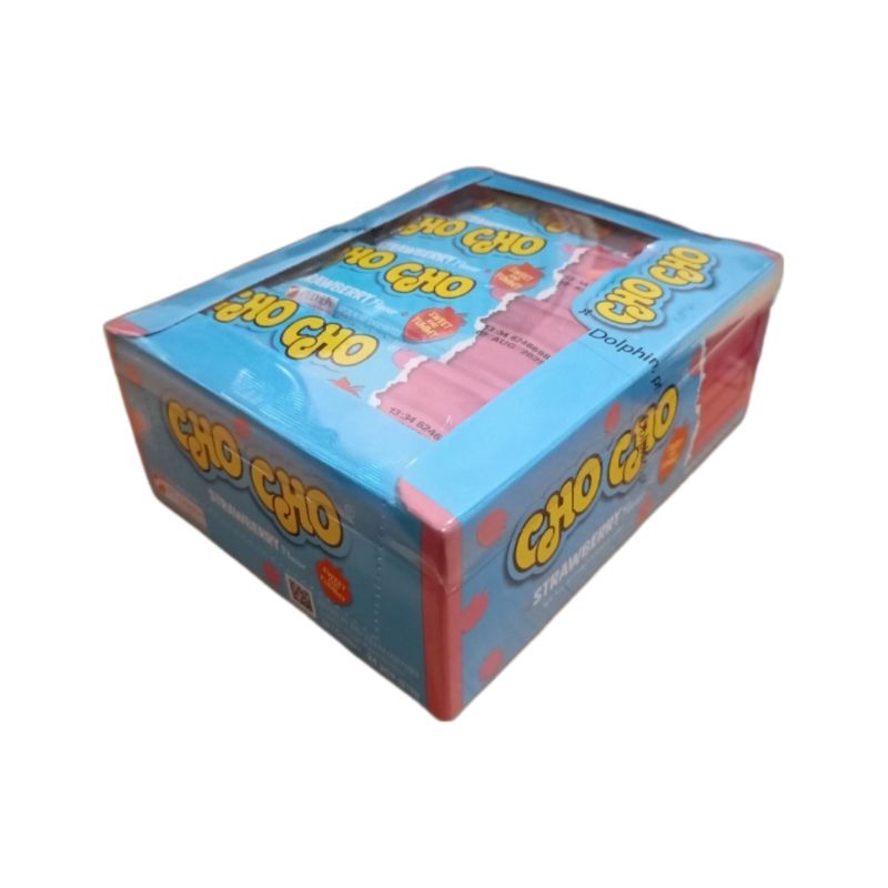 Jual CHO CHO Strawberry Flavor Sweet & Yummy (1 box/24 pcs) | Shopee ...