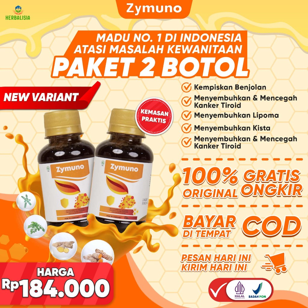Jual Madu Zymuno MINI Imunoterapi Kanker, Lipoma. Haid, Menstruasi ...
