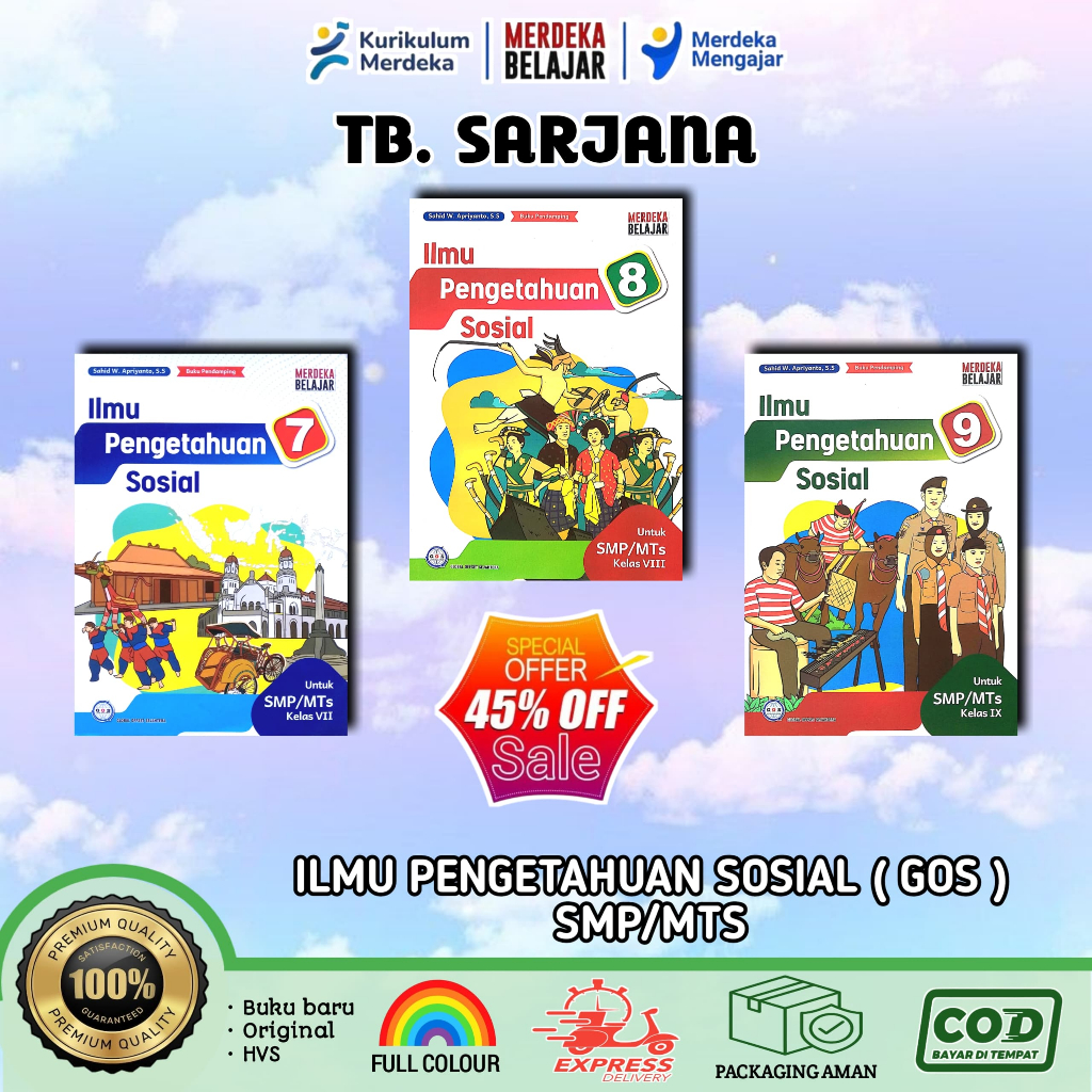 Jual Buku Siswa Pendamping IPS Kelas 7,8,9 SMP Kurikulum Merdeka - Global Offset Sejahtera ...