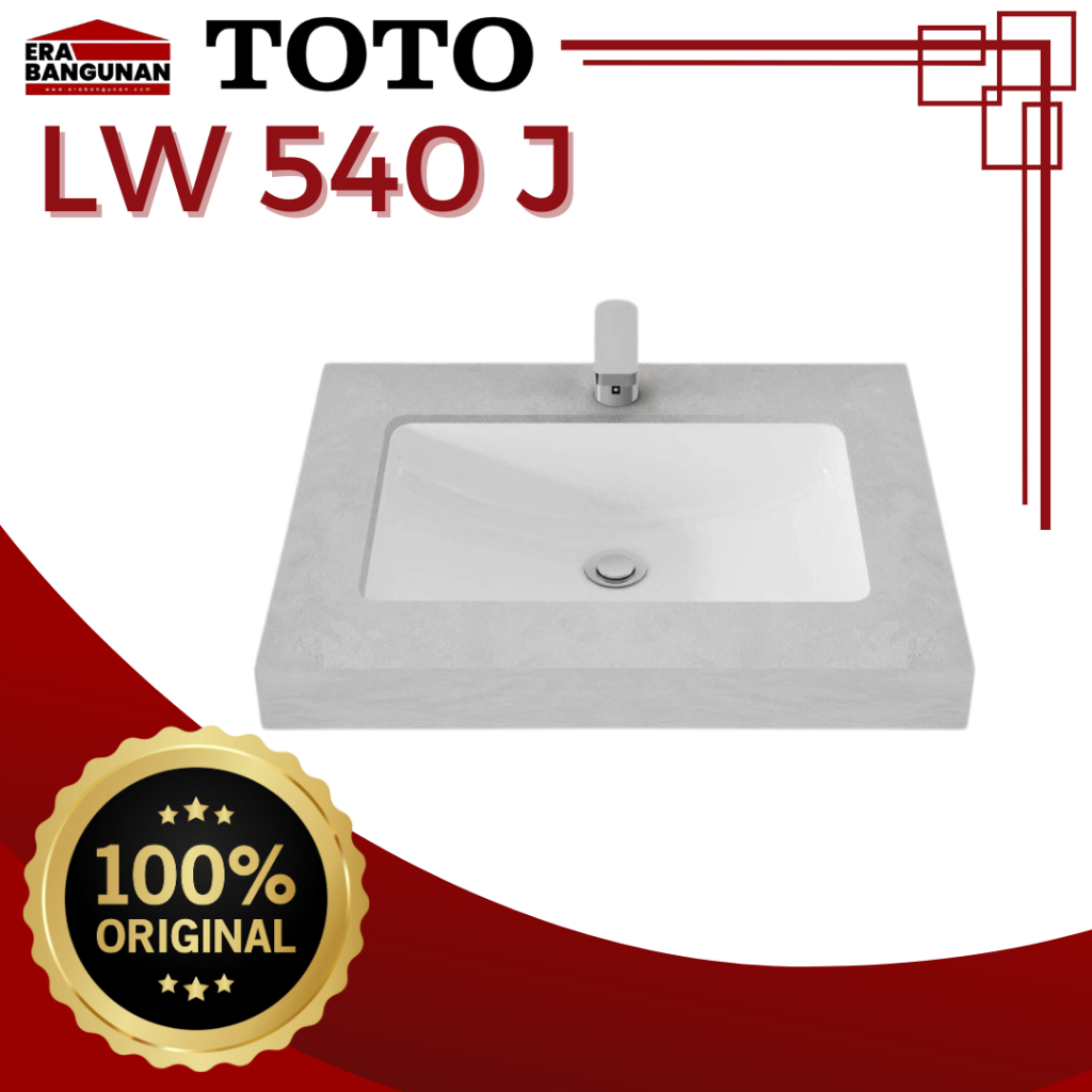 Jual Wastafel Toto LW 540 J White (Body Only) Model Tanam BIG PROMO | Shopee Indonesia
