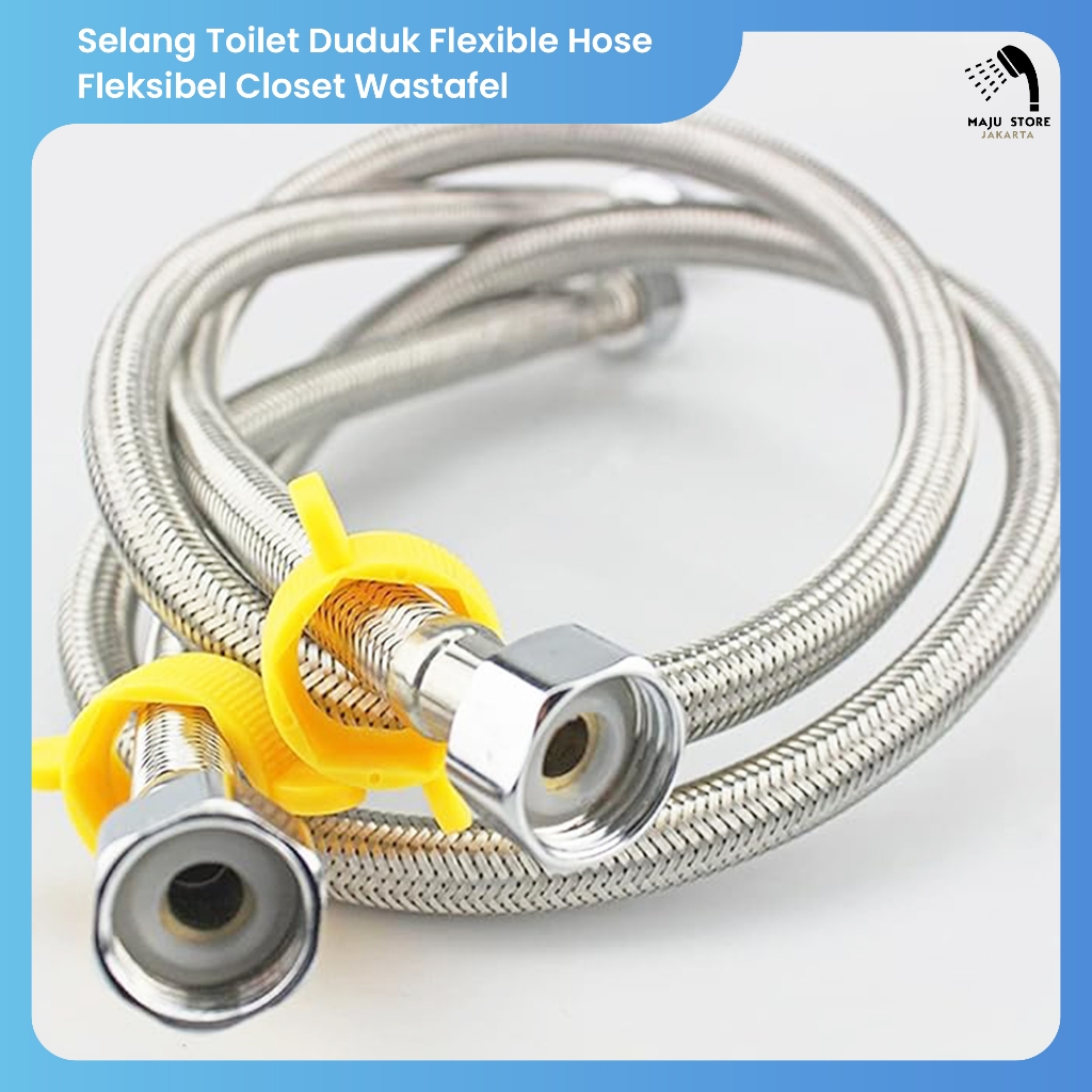 Jual (MSJ) - Selang toilet duduk Flexible Hose 30cm 40cm 50cm 60cm 80cm 100cm Fleksibel Closet ...