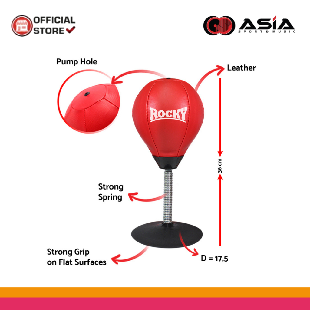 Jual Punching Ball Rocky Mini (+Stand) | Bola Tinju | Ball Boxing RPB ...