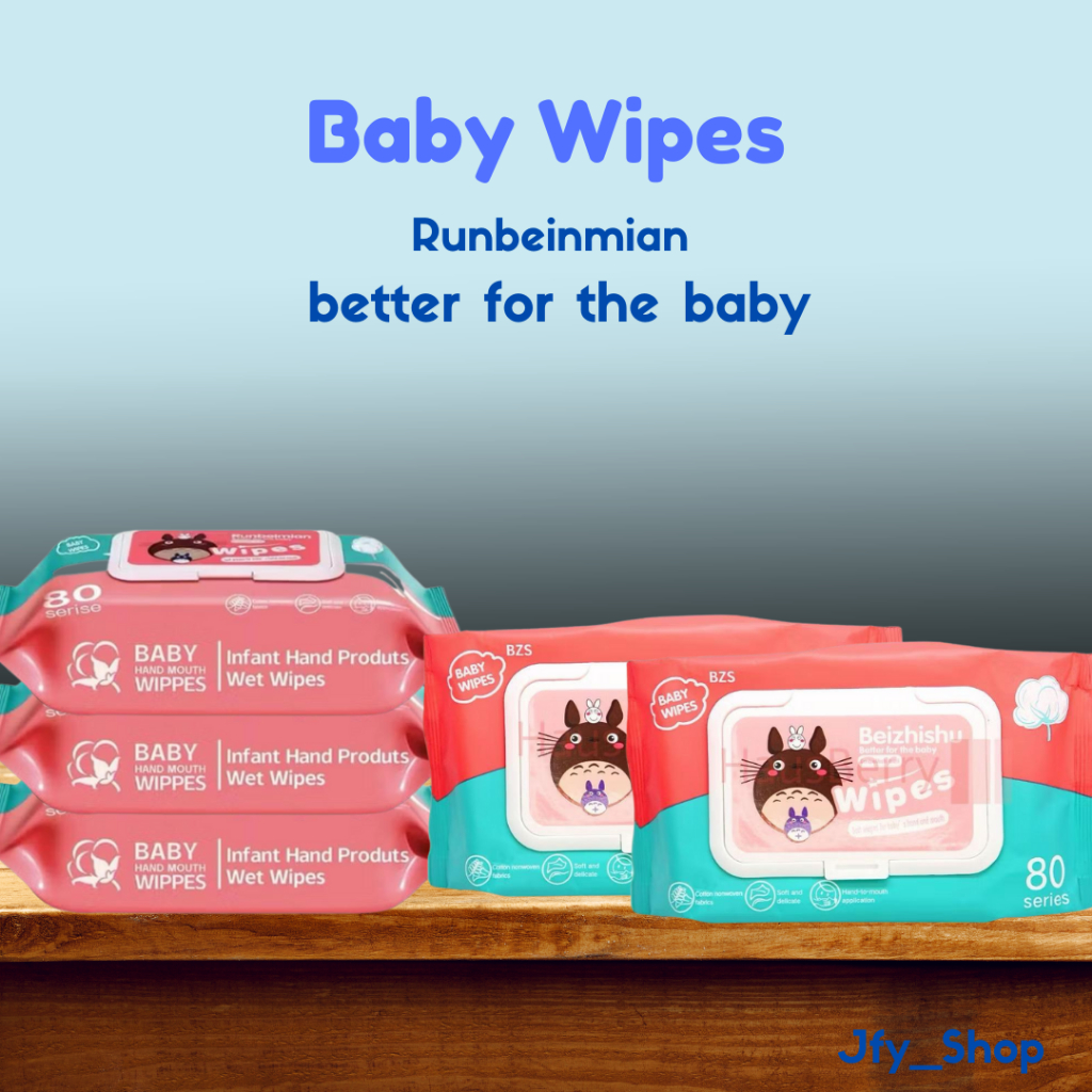 Jual Tissue Basah Runbeimian - Tissue Untuk Bayi 80 Sheet - Exp Des ...