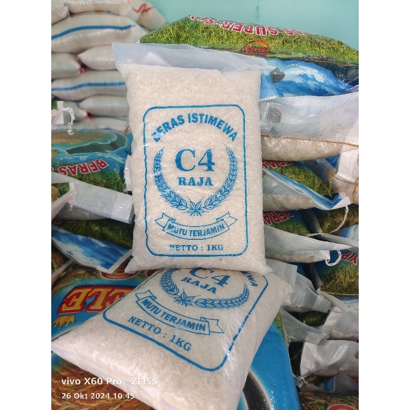 Jual Beras Super C4 1 KG | Shopee Indonesia