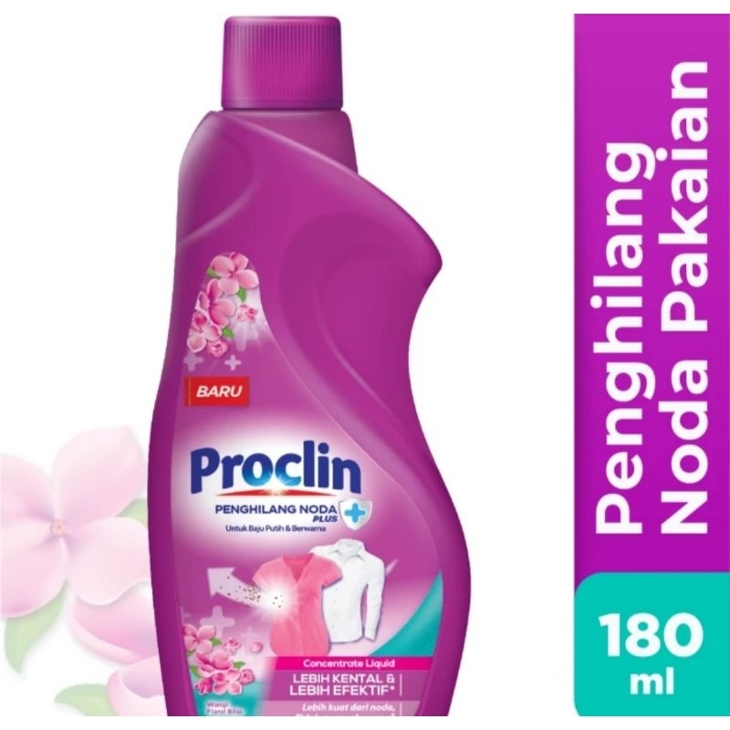 Jual Proclin 180ml Botol Cairan Penghilang Noda Pakaian Baju Proklin ...