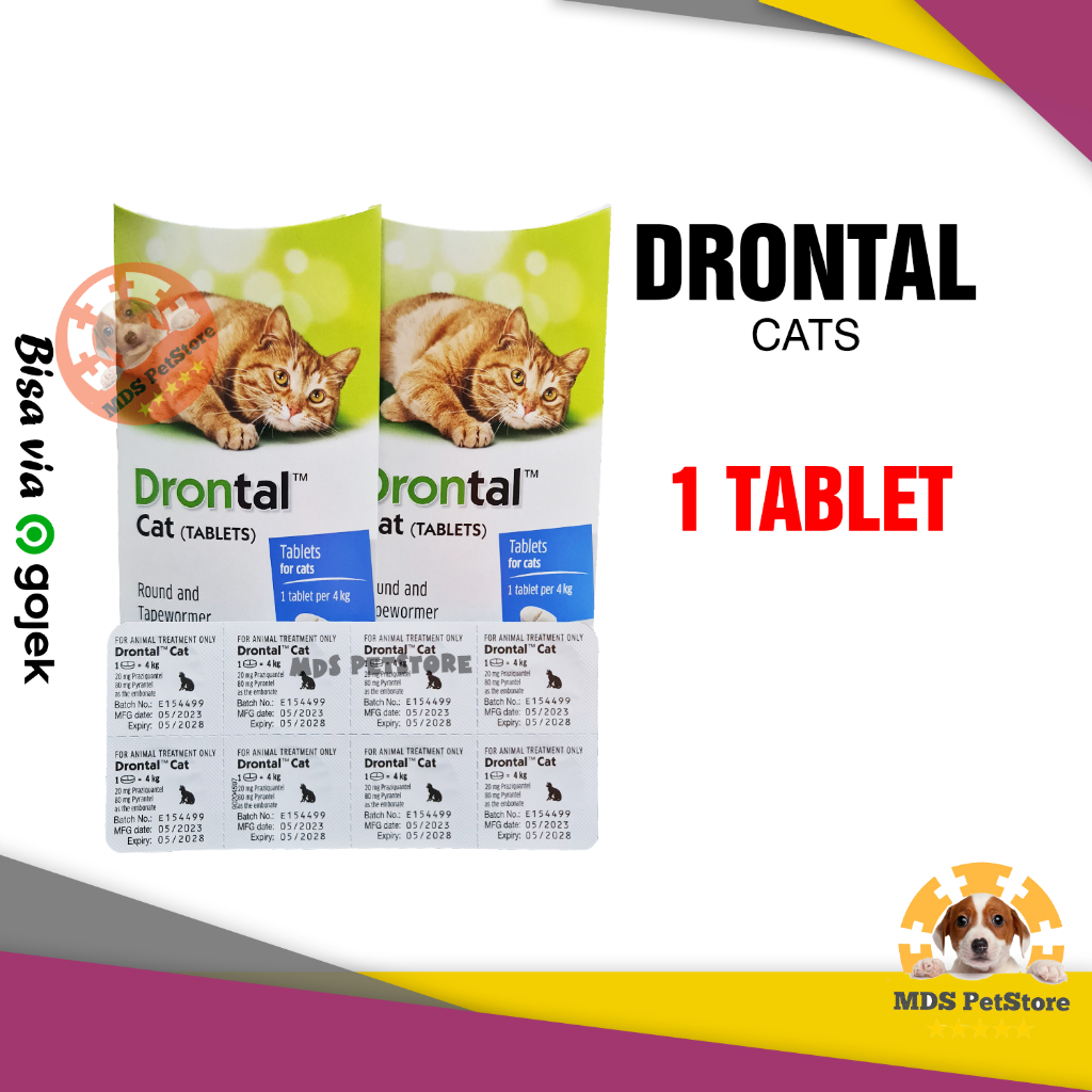 Jual Drontal Cat by Elanco | obat cacing kucing original | Shopee Indonesia