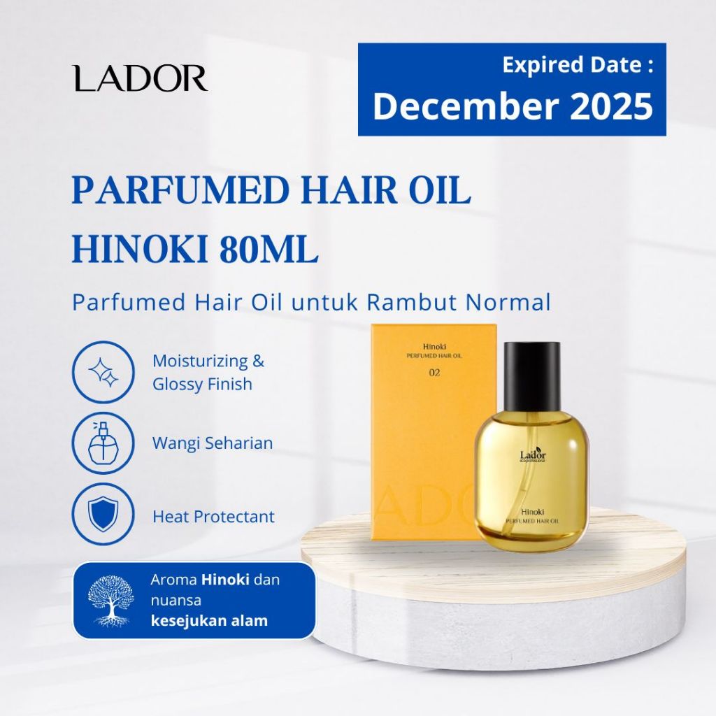 Jual Lador Perfumed Hair Oil Hinoki 80mL (NED) | Shopee Indonesia