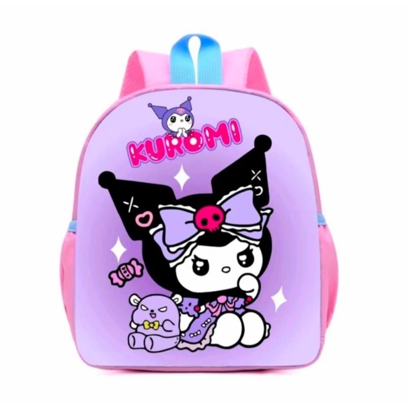 Jual TAS RANSEL SEKOLAH ANAK TK/PAUD GAMBAR KUROMI | Shopee Indonesia