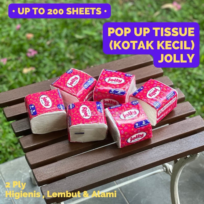 Jual Tissue Jolly Pop Up (isi Up to 200 Sheets) 2 Ply | Tisu Meja Makan ...