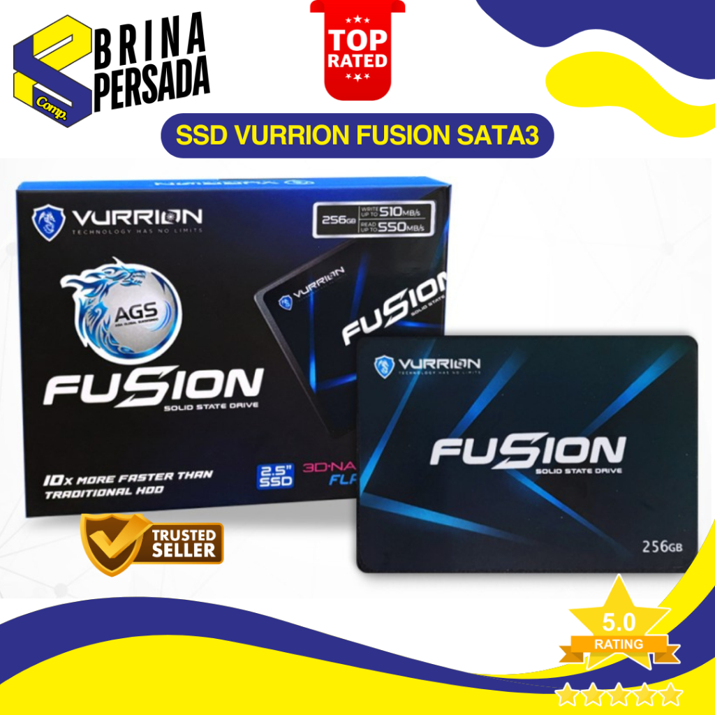 Jual SSD VURRION FUSION 128GB | 256GB | 512GB |1TB SATA3 | Shopee Indonesia