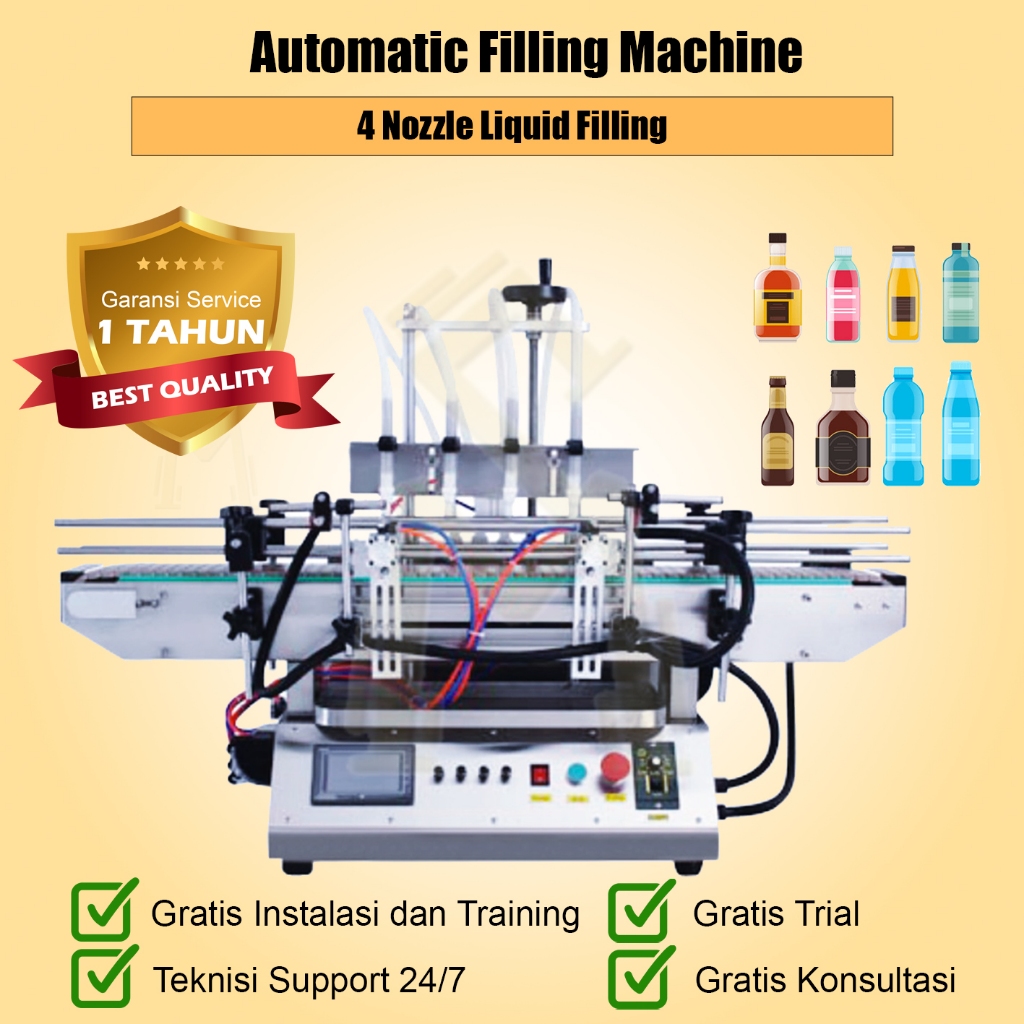 Jual Mesin Filling Otomatis Table Top Filling Botol Kecil UMKM untuk ...