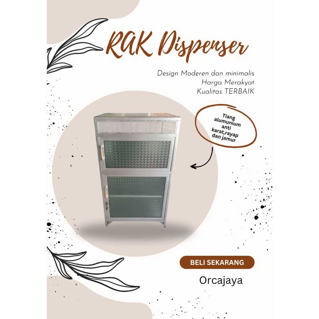 Jual rak dispenser tiang alumunium/rak dispenser/rak serbaguna ...