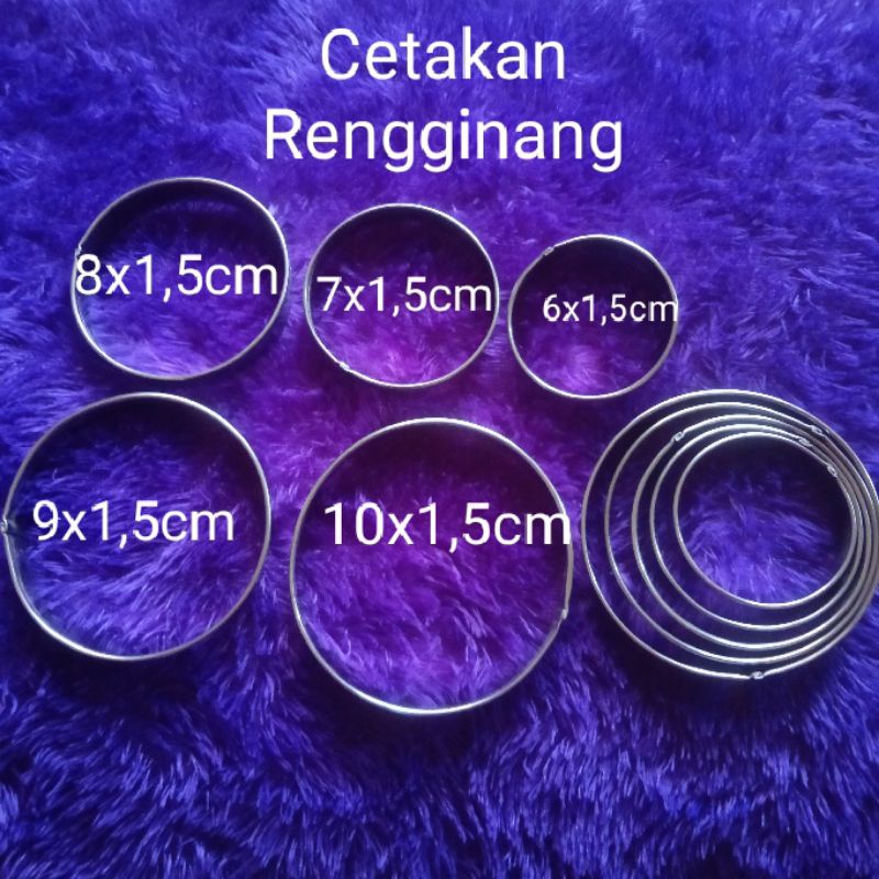 Jual Cetakan Rengginang bentuk ring harga 1pcs ukuran 6,7,8,9,10x1,5cm ...