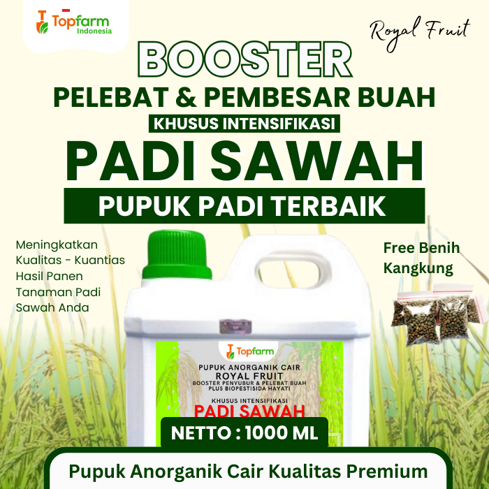 Jual Pupuk Topfarm / Pupuk Padi Sawah Terbaik Topfarm / Pupuk Booster Bulir Padi Berisi / Pupuk ...