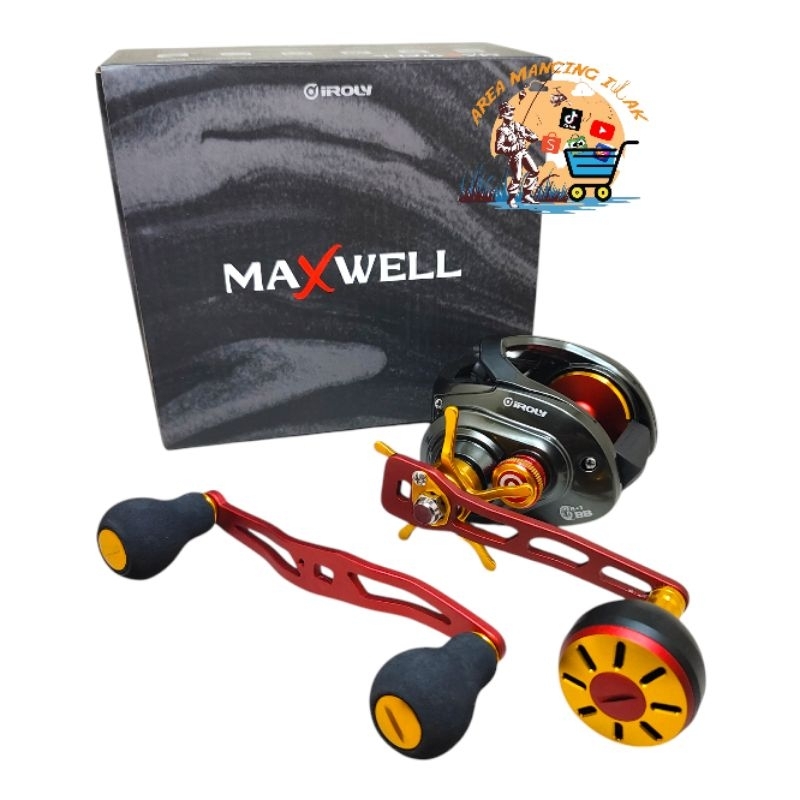 Jual Reel IROLY MAXWELL 300L Baitcasting Jigging - Double Handle ...