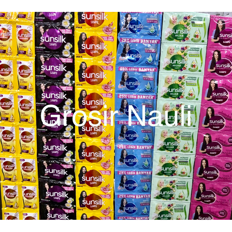 Jual Unilever ~ Shampo Sunsilk | Sampo sanslik 1 Renceng 12 baris*10 ml ...