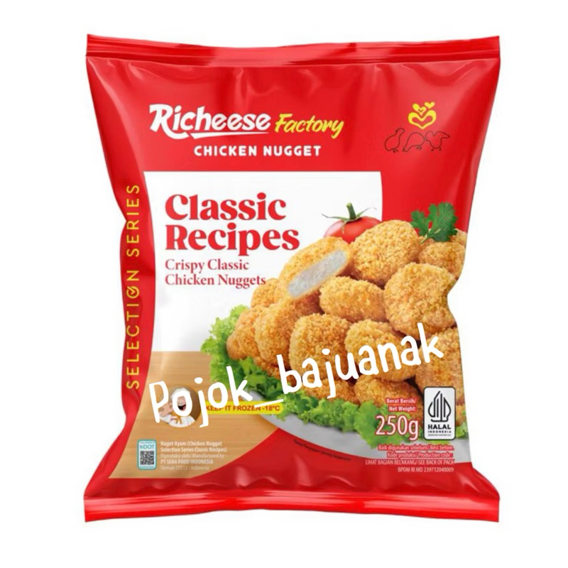Jual Richeese Chicken Nuget Classic 250 gram | Shopee Indonesia