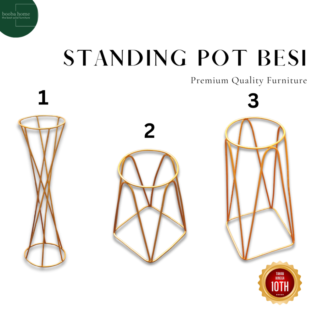 Jual Standing Pot Besi 3 varian/1 set (besi) | Shopee Indonesia