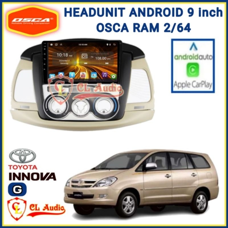 Jual Head Unit Android OSCA 9 Inch Toyota Innova 2005-2011 Type G/E Ram ...