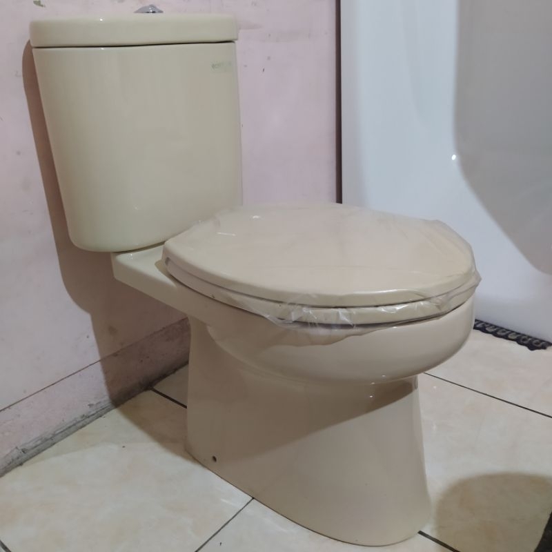 Jual kloset duduk Toto cw 421 j warna cream | Shopee Indonesia