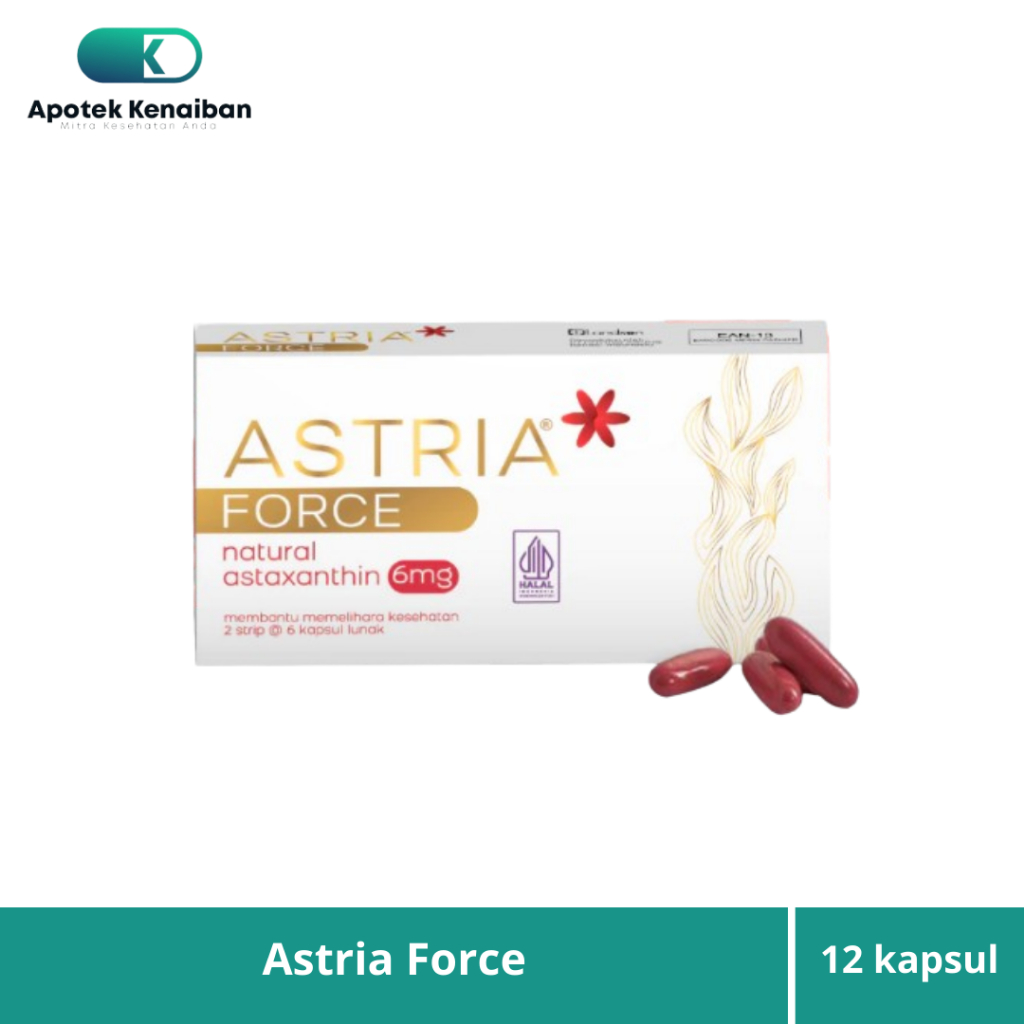 Jual ASTRIA FORCE ASTAXANTHIN 6MG BOX 12 KAPSUL | Shopee Indonesia
