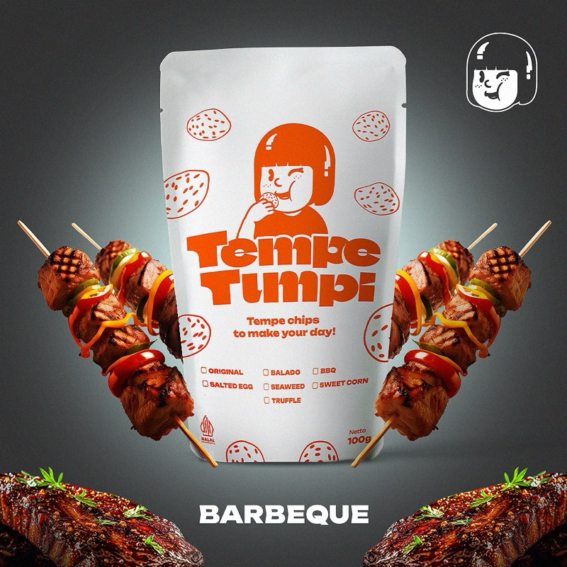 Jual Tempe tumpi - Keripik Tempe Barbeque 100gr (NEW PACKAGING WITH ...