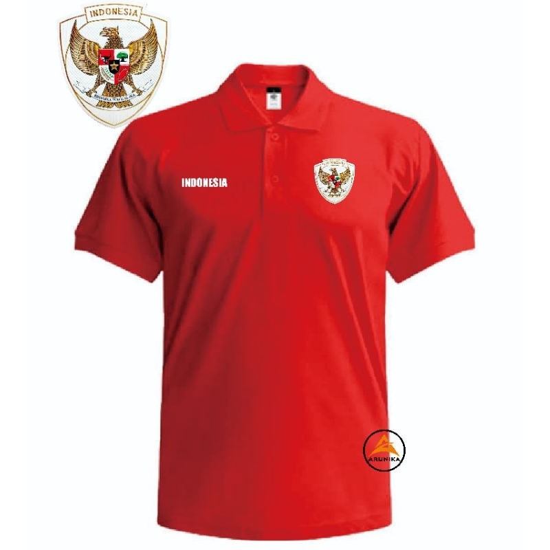 Jual KAOS POLO TIMNAS INDONESIA TERBARU 2024 | Shopee Indonesia