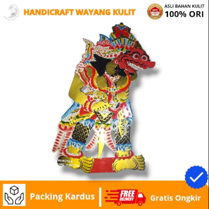 Jual HANDICRAFT WAYANG KULIT | wayang kulit sapi Buto Raton -+45cm ...