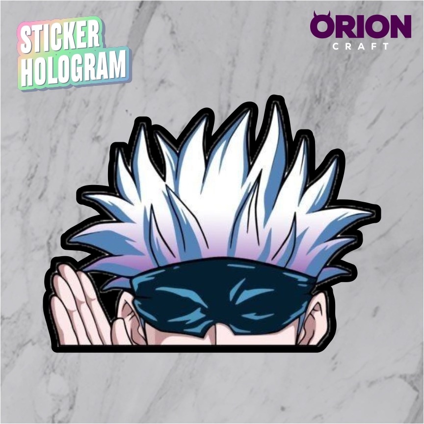 Jual Stiker Hologram Peeker Gojo Jujutsu Kaisen 5cm OCJJK5 Untuk Hp ...