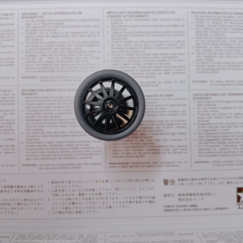 Jual ban bubut type hard grey velg fin carbon original tamiya | Shopee ...