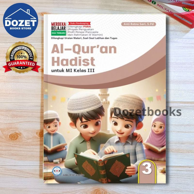 Jual Buku Paket Al Qur'an Hadist Kelas 3 MI Kurikulum Merdeka Untuk Siswa PT. GLOBAL OFFSET ...