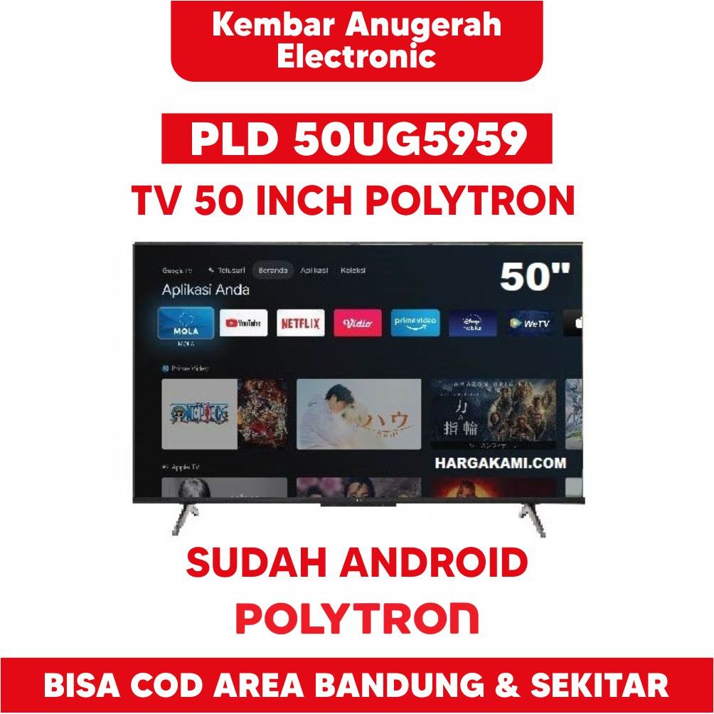 Jual TV LED POLYTRON 4K UHD Smart Google TV 50 inch PLD 50UG5959 ...
