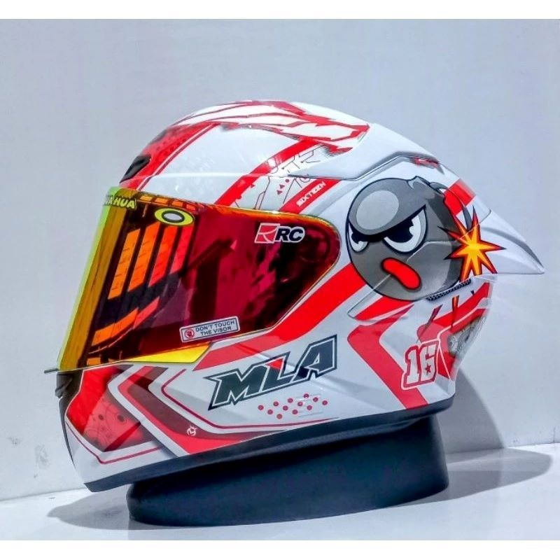 Jual Helm Full Face MLA TTC Motif Supermario Paket Ganteng Visor ...