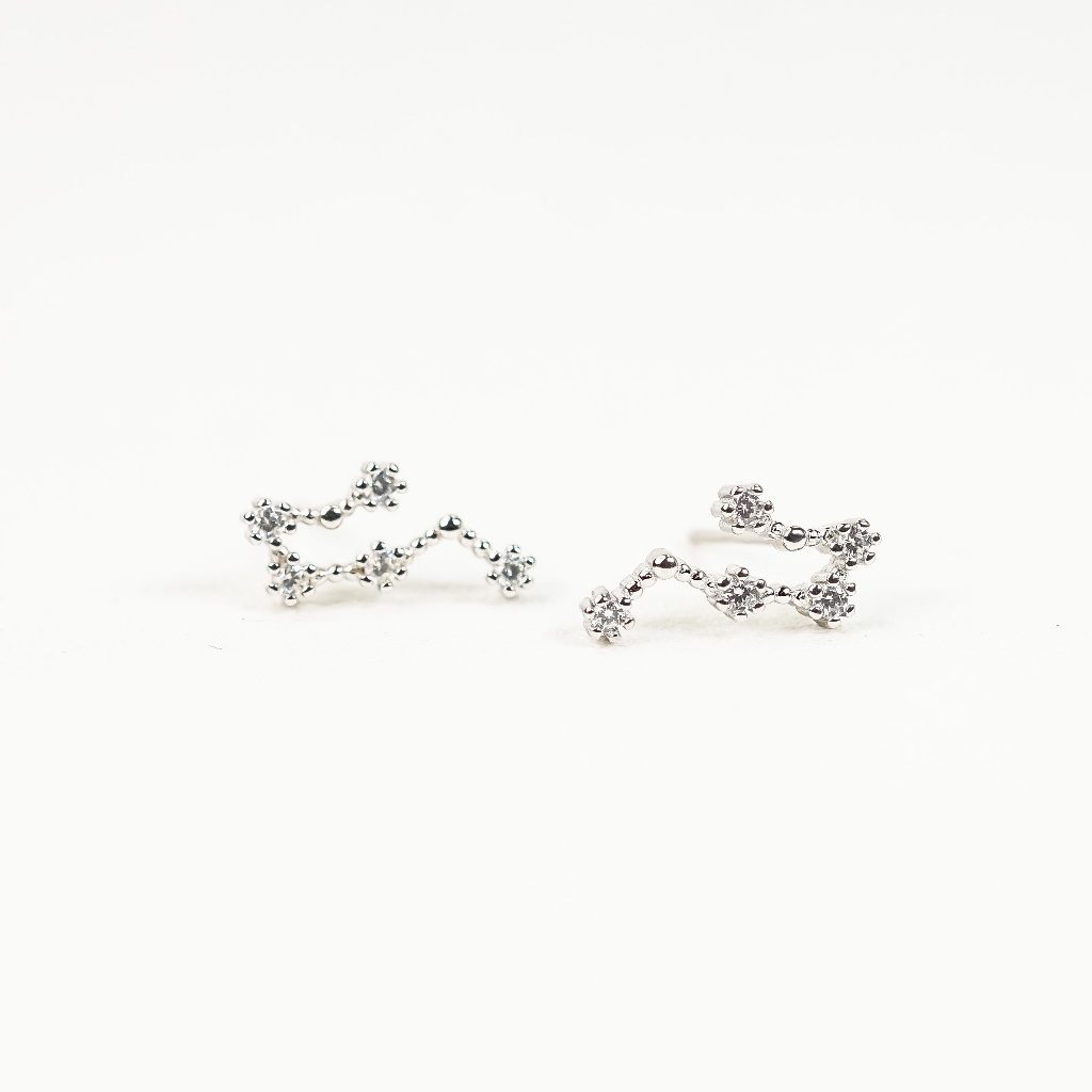 Jual Silver Constellation Earrings — Sterling Silver 925 Anting Rasi ...