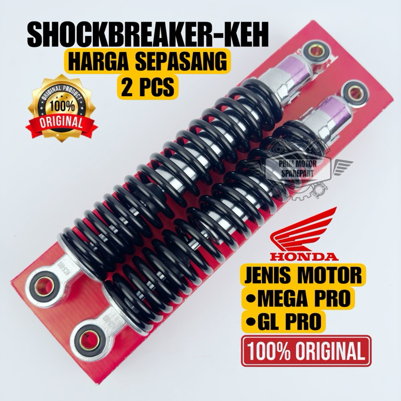Jual ORIGINAL SHOCKBREAKER KEH HONDA MEGA PRO, HONDA GL PRO, KUALITAS ASLI HONDA AHM | Shopee ...