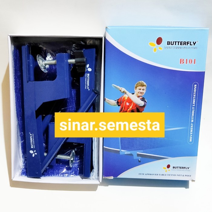 Jual Net Pingpong set + tiang Butterfly Net ping pong putar | Shopee Indonesia