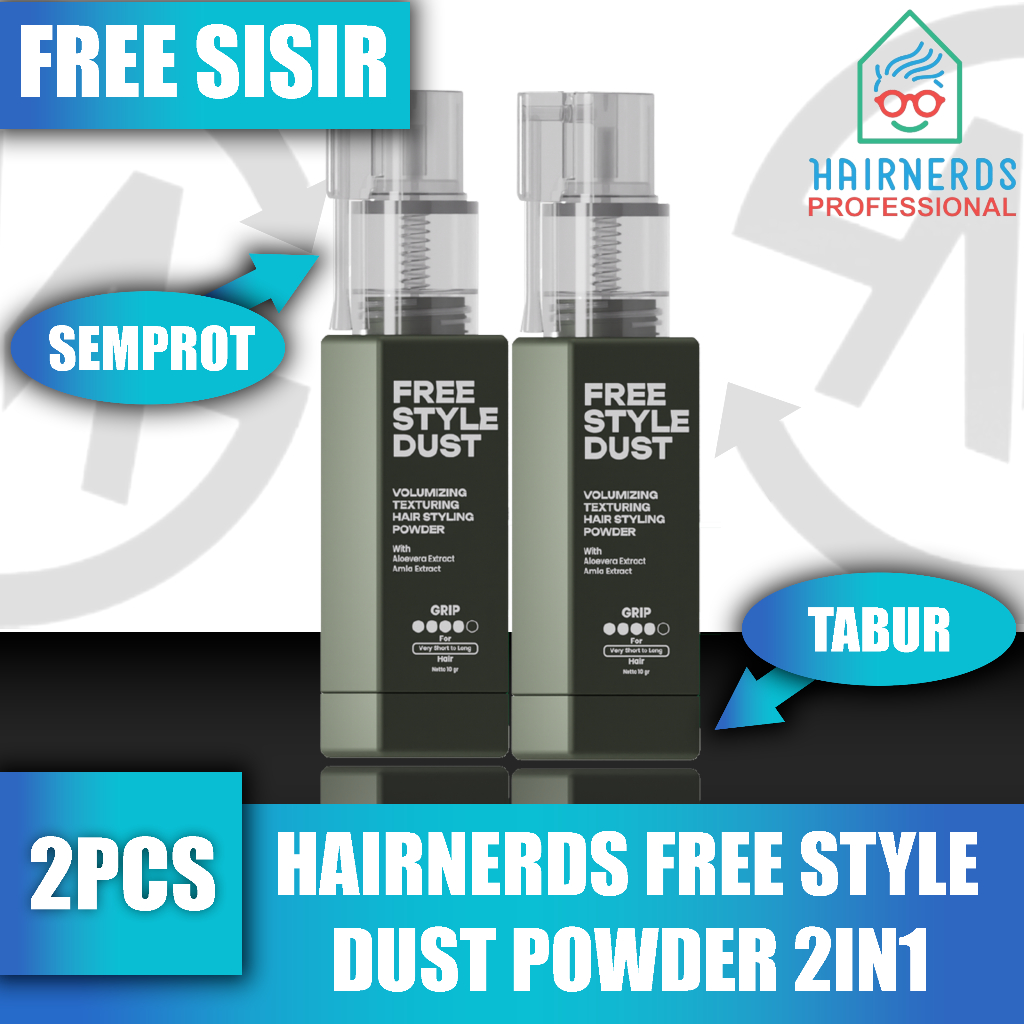Jual [Bundling 2PCS] Hairnerds Hair Pro Styling Freestyle Dust Powder ...