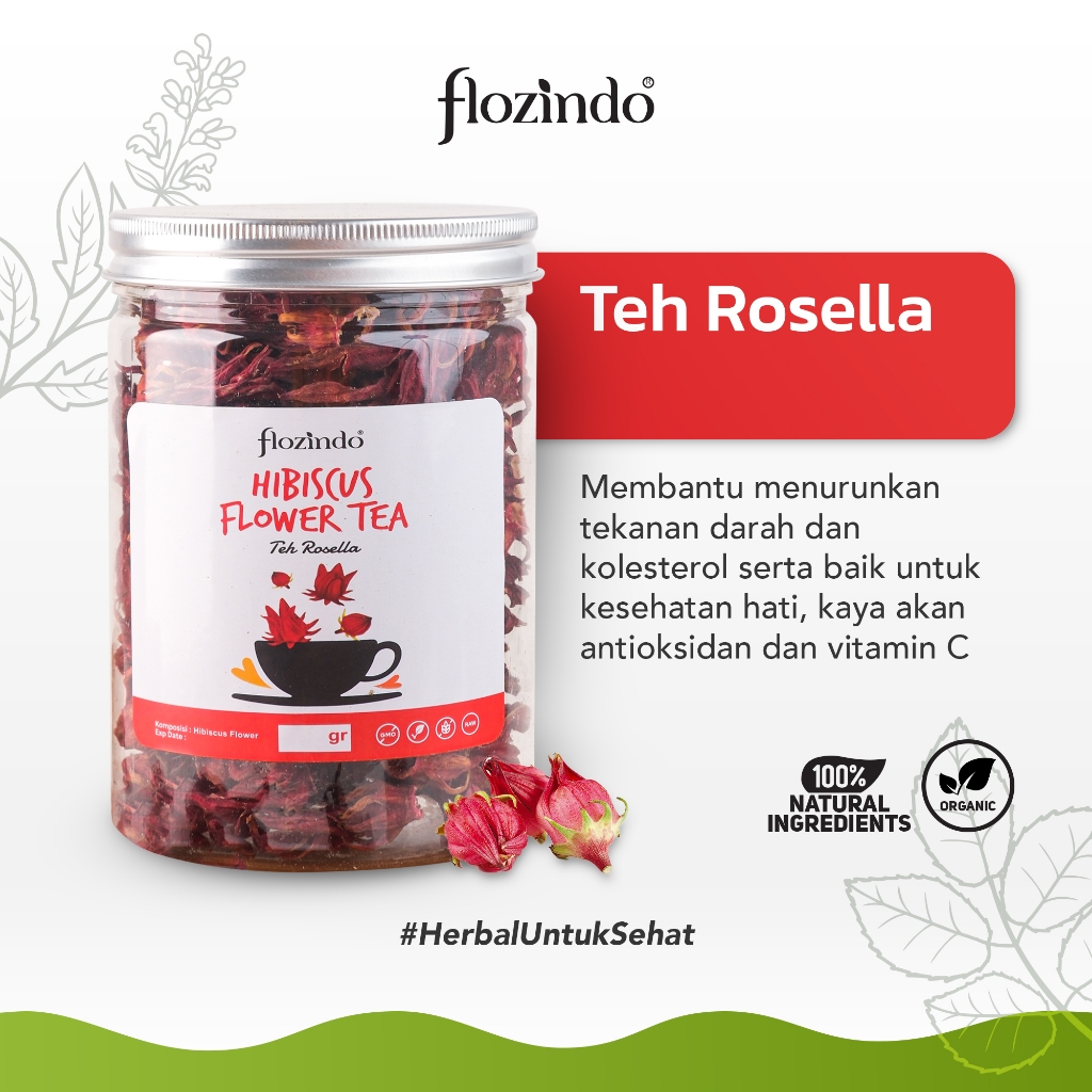 Jual Myorganic Hibiscus Flower Tea / Rosella Bubuk | Shopee Indonesia