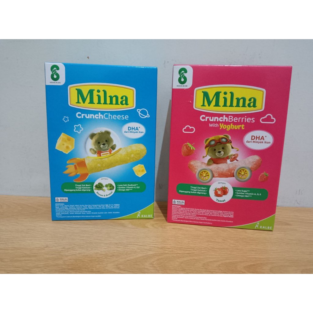 Jual Milna Crunch Snack Cemilan Sehat Anak Bayi Rasa Keju dan Berries ...