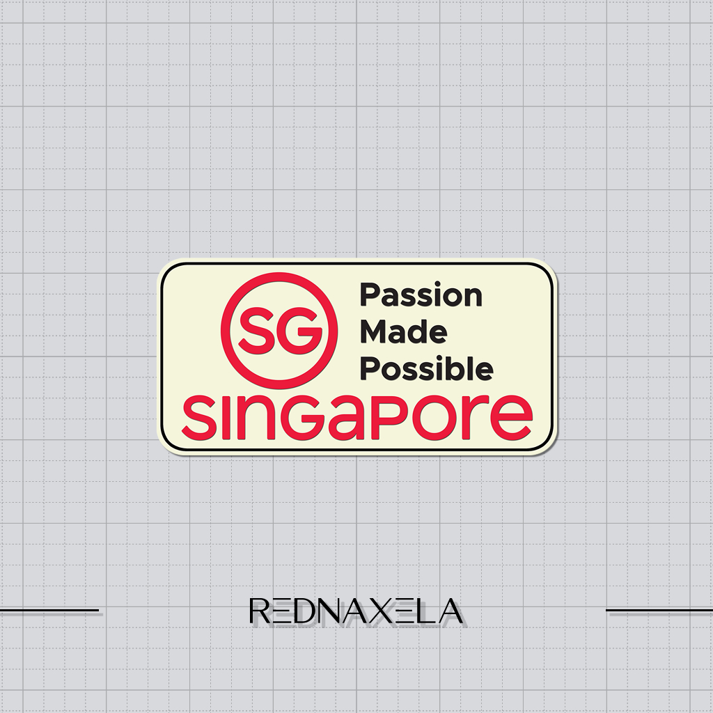 Jual Stiker Vinyl Stiker Koper Singapore Passion Made Possible Travel ...