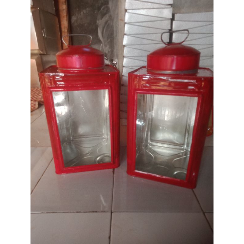 Jual kaleng kerupuk kaleng yang di warung merah ukuran 23x23x35 ...