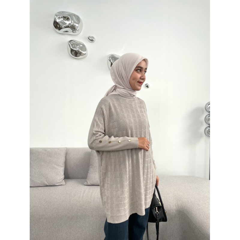Jual TUKUBUU - Nirina Tunik Batwing / Tunik rajut adem premium / Tunik ...