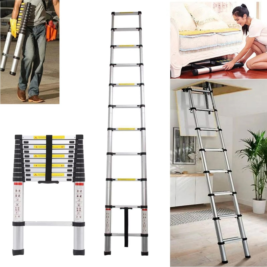 Jual TANGGA LIPAT PORTABLE ALUMINIUM TELESKOPIK/ TANGGA TELESCOPIC ...
