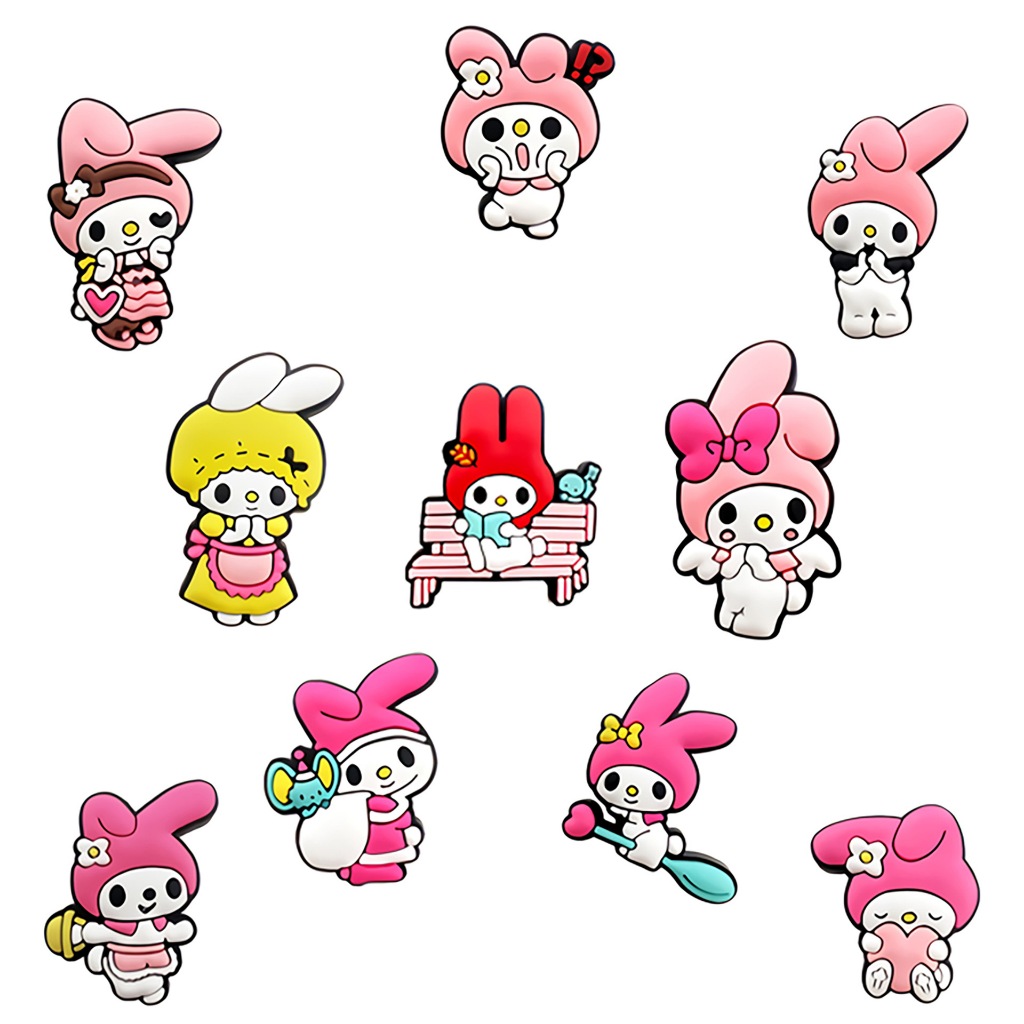 Jual Jibbitz Populer 1 Buah Mainan Melodi Sanrio Kuromi Kartun Jimat ...