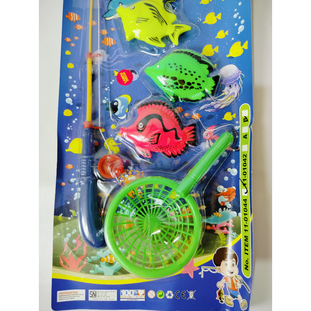 Jual Mainan Anak Pancingan Ikan Magnet Memancing Ikan Kemal | Mainan ...